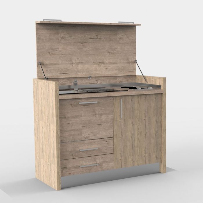Mini keuken | keukenblok | afsluitbaar door klep